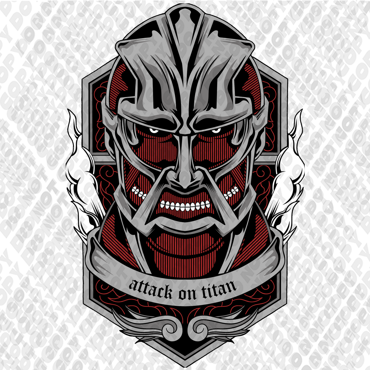 Colossal Titan Portrait| DTF Transfer Sticker – DTF Reaper