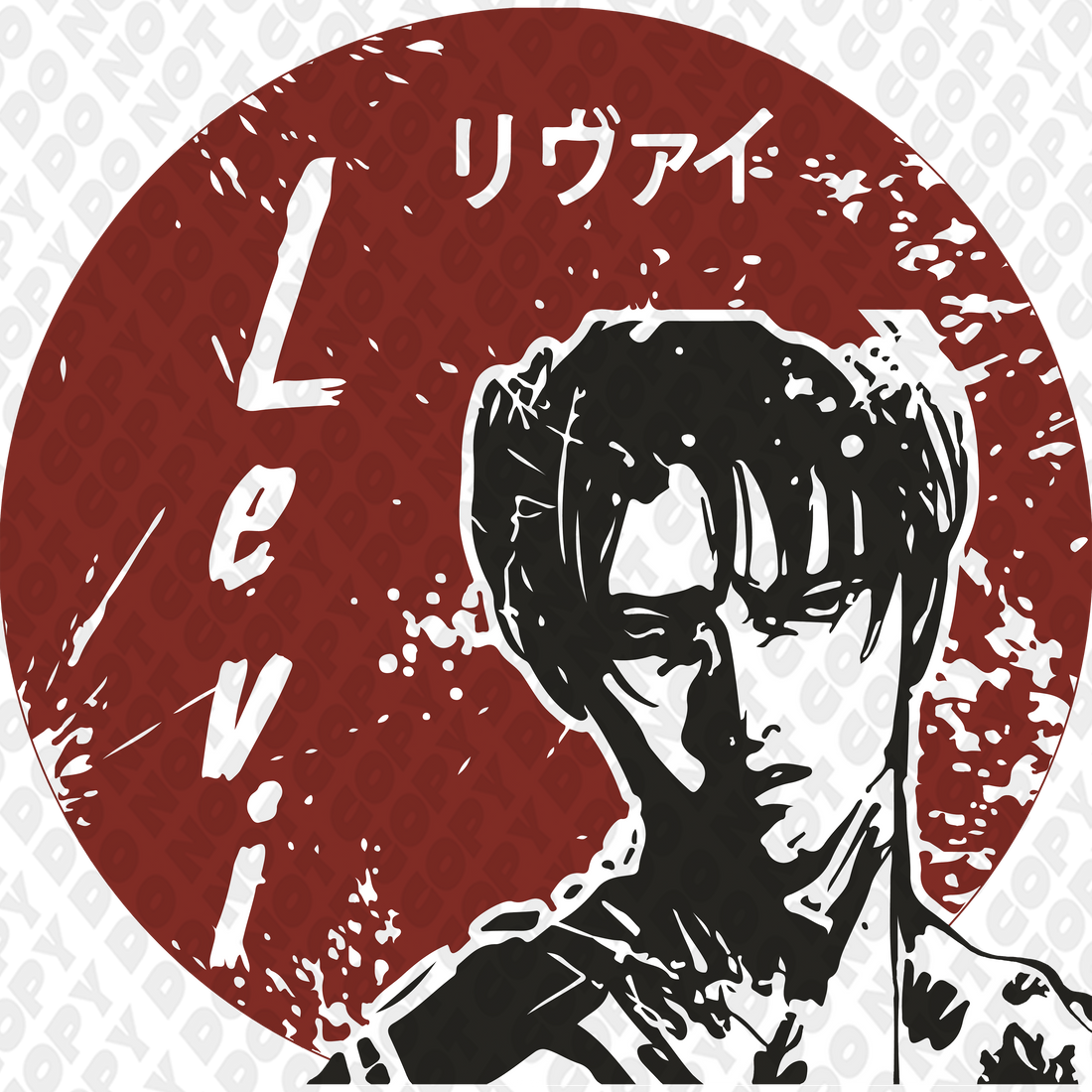 Levi Ackerman Spotlight | DTF Transfer Sticker – DTF Reaper