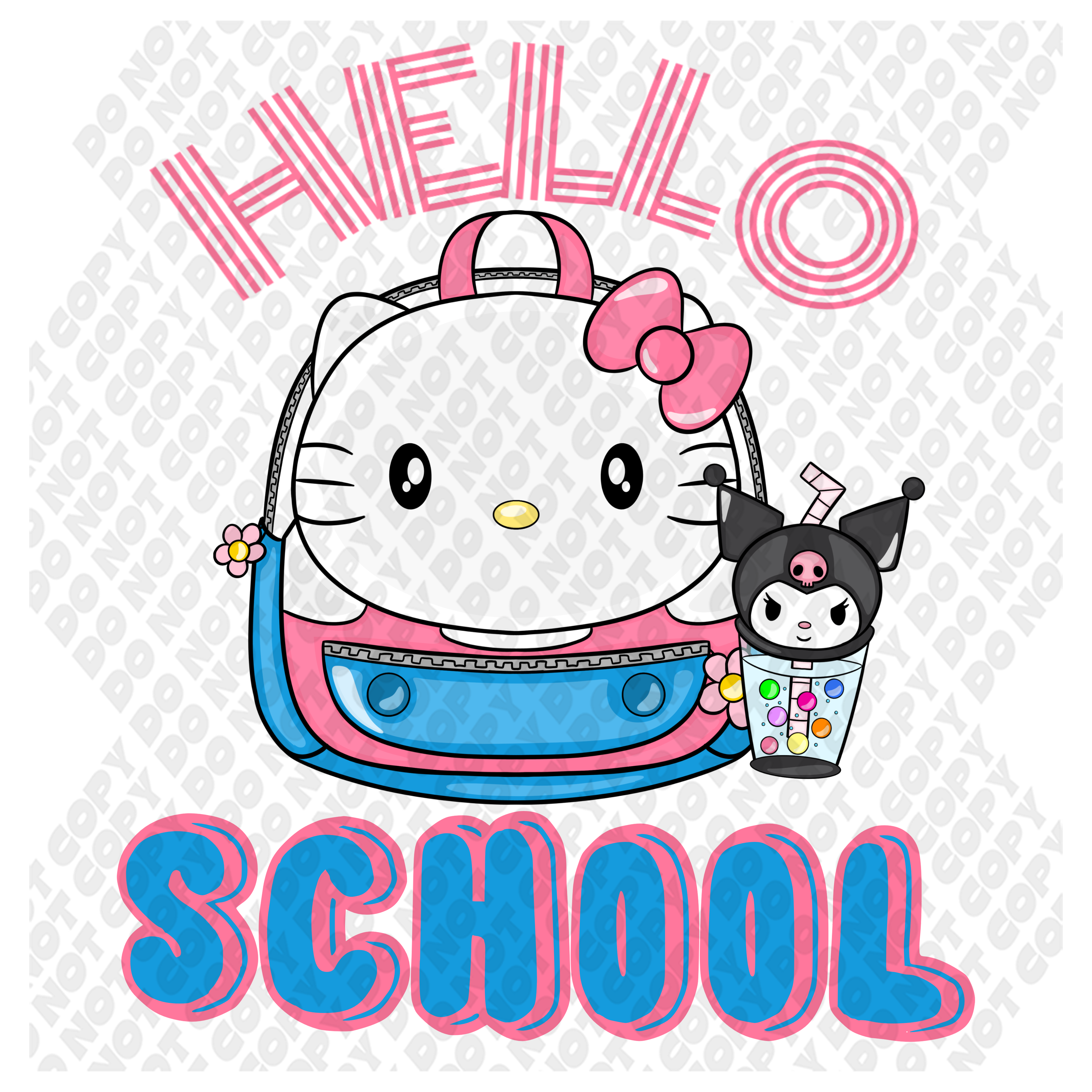 Hello Kitty School | DTF Transfer Sticker – DTF Reaper