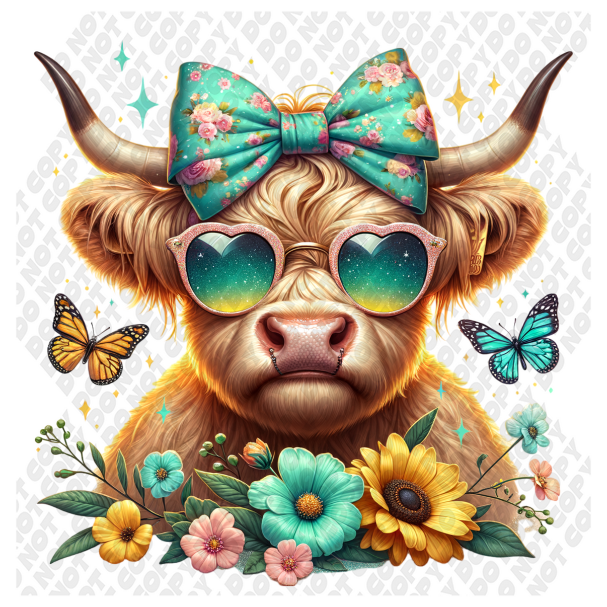 Highland Cow DTF Transfer| DTF Transfer Sticker – DTF Reaper