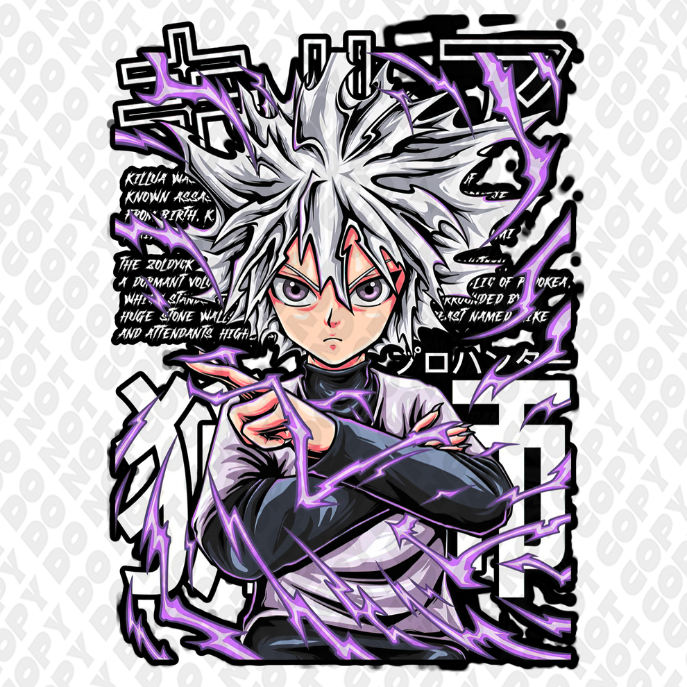 Killua Power Graffiti | DTF Transfer Sticker – DTF Reaper
